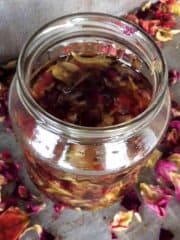 DIY rose oil for skin and hair - SimplyBeyondHerbs