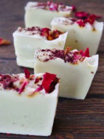 How to make rose soap to smooth your skin - SimplyBeyondHerbs
