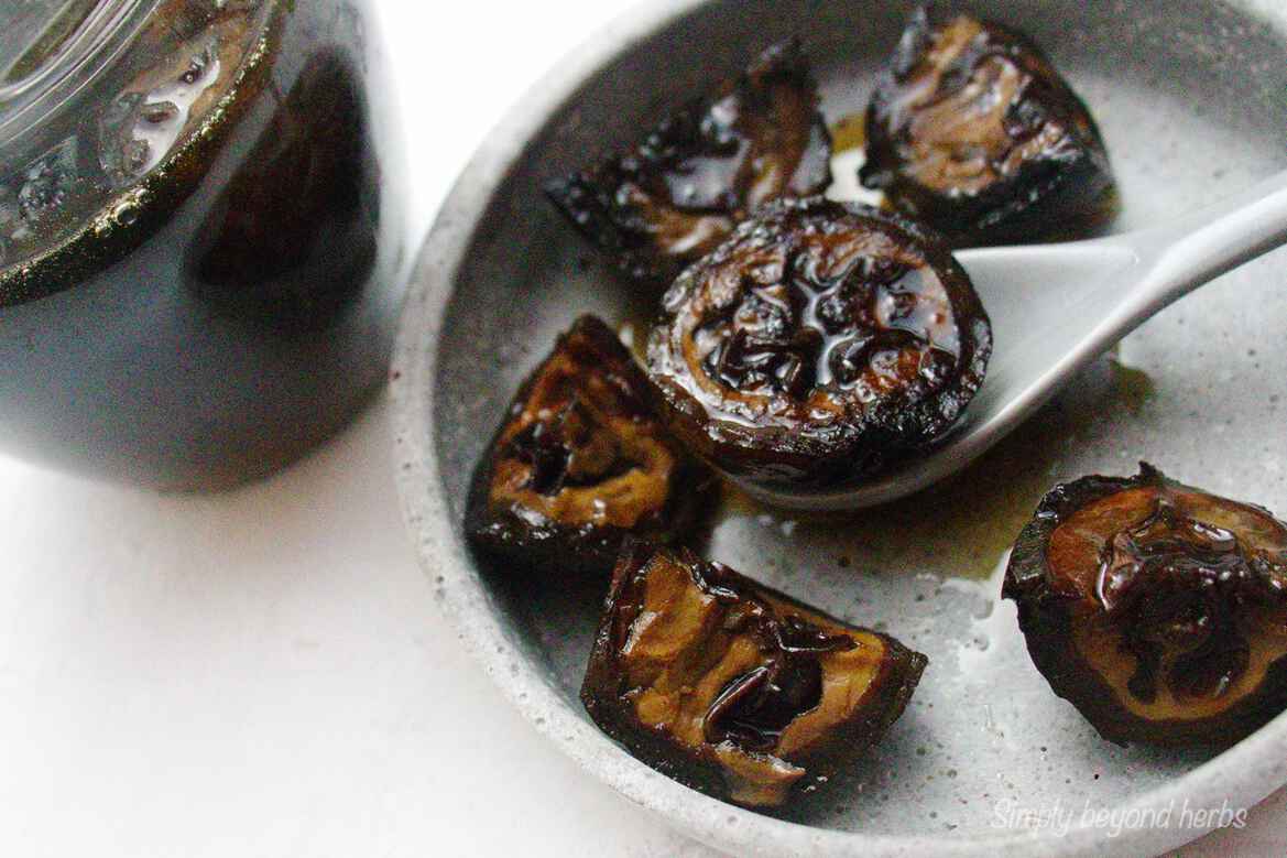 Preserving green walnuts in honey recipe - SimplyBeyondHerbs