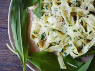 Simple and quick ramp (wild garlic) pasta recipe - SimplyBeyondHerbs
