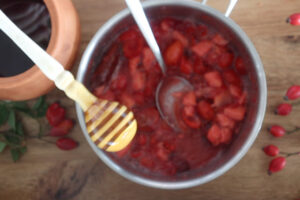 Healthy Cranberry rosehip sauce - vitamin C booster - SimplyBeyondHerbs
