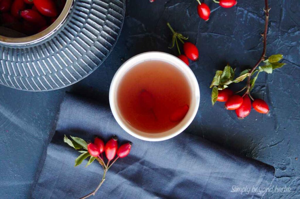 3 ways to make rosehip tea - SimplyBeyondHerbs
