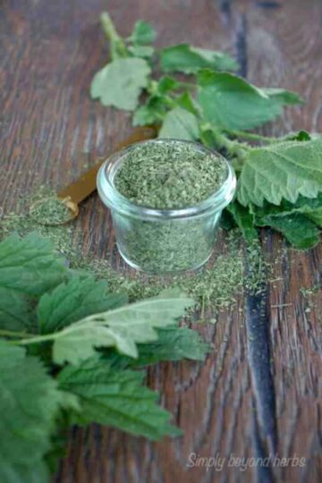 Superfood green nettle powder (and 10 ways to use it) - SimplyBeyondHerbs