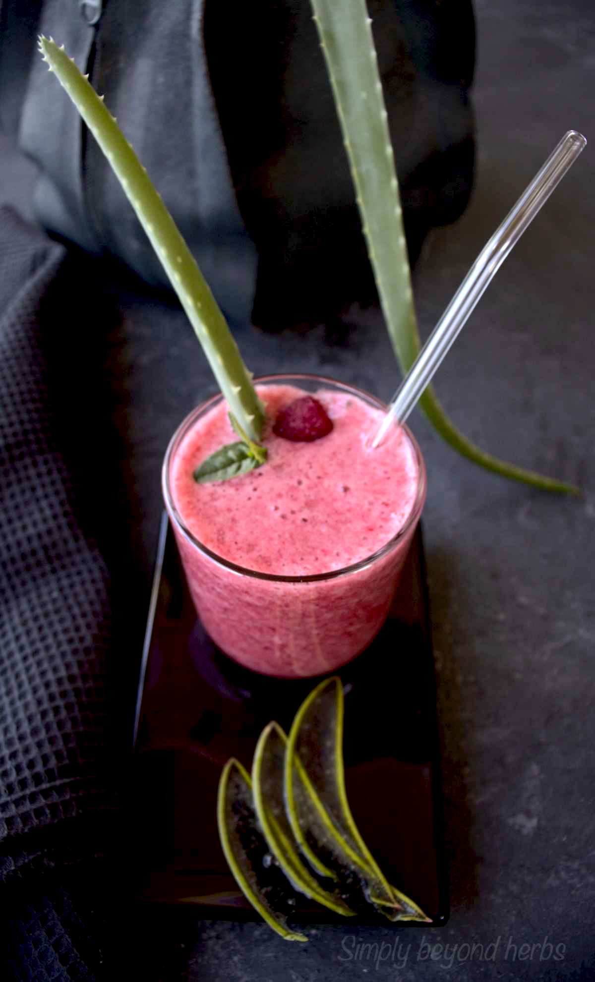 Aloe vera smoothie - SimplyBeyondHerbs