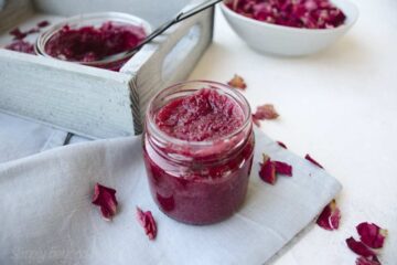 Rose petal jam with fresh or dried roses - SimplyBeyondHerbs