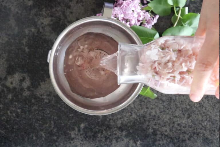 Delicious Lilac simple syrup recipe - SimplyBeyondHerbs