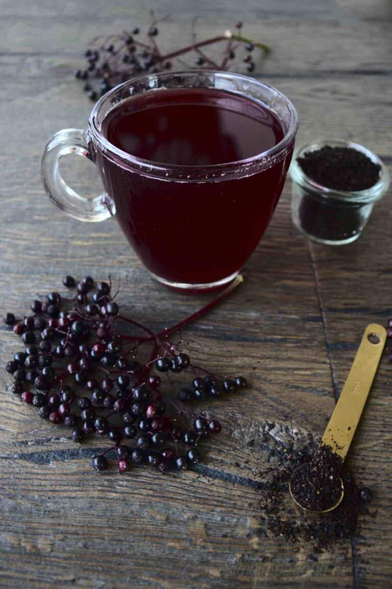 How to make elderberry tea - 4 ways - SimplyBeyondHerbs