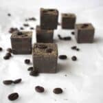 DIY coffee body scrub recipe (in a jar and cubes) - SimplyBeyondHerbs