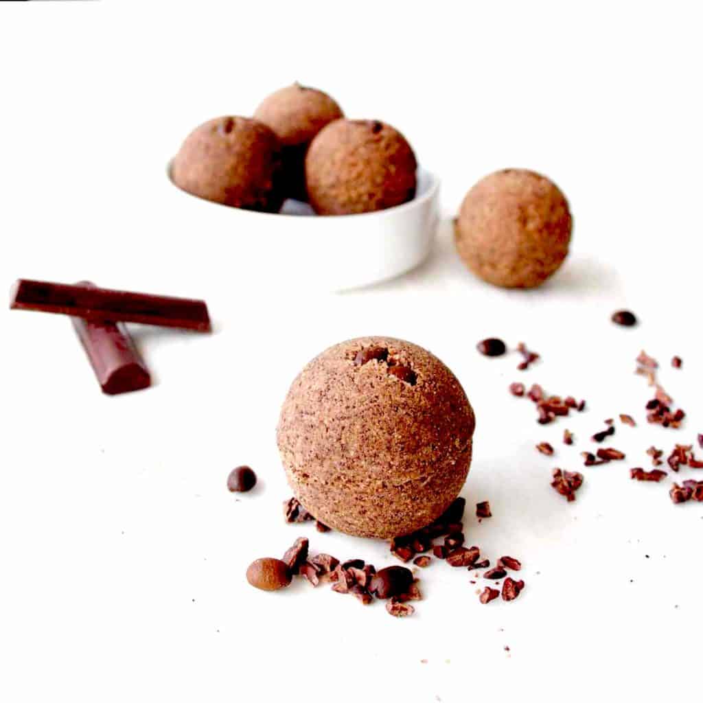 Chocolate bath bombs with shea butter - SimplyBeyondHerbs