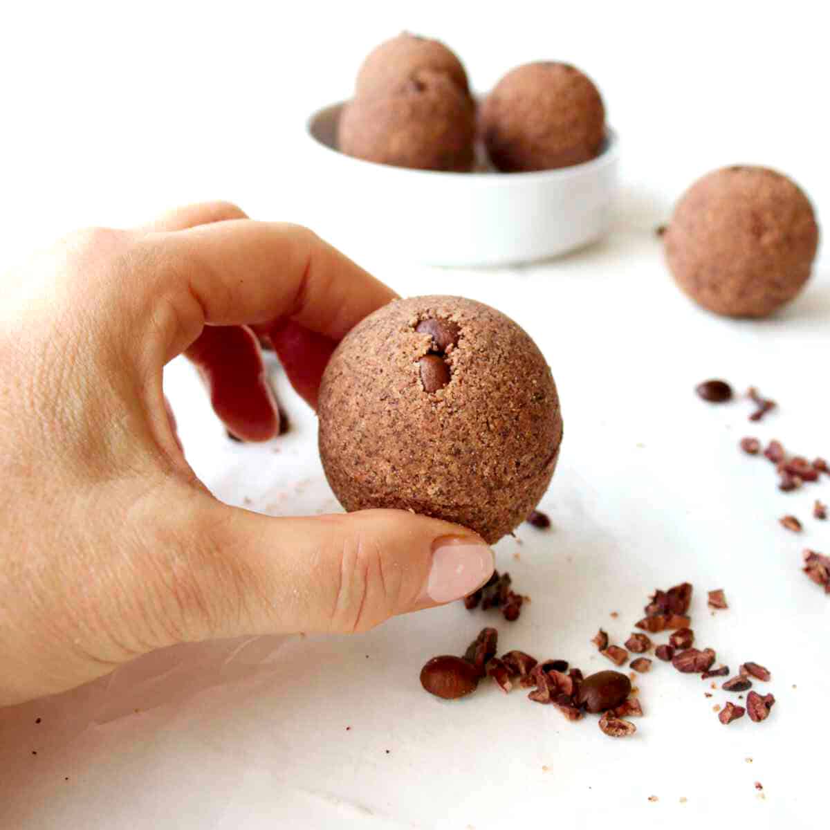 Chocolate bath bombs with shea butter - SimplyBeyondHerbs