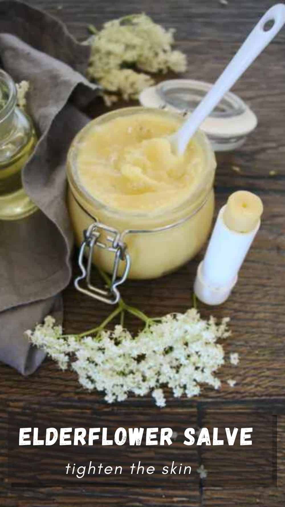Anti-Aging Elderflower Salve to improve elasticity of your skin