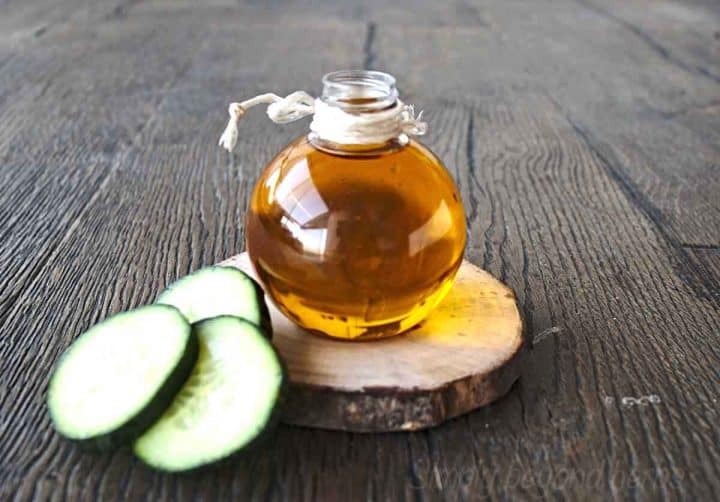 How to make cucumber oil for skin and hair - SimplyBeyondHerbs