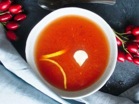 Rosehip Soup - Nyponsoppa: Swedish specialty - SimplyBeyondHerbs