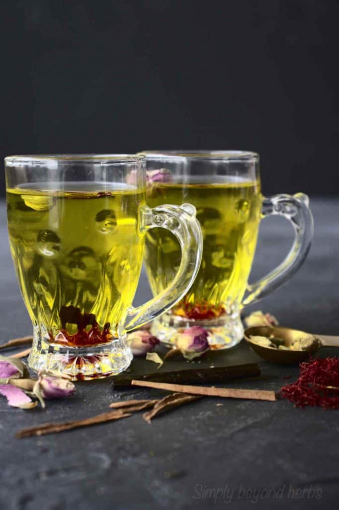 Saffron tea recipe and its variations - SimplyBeyondHerbs