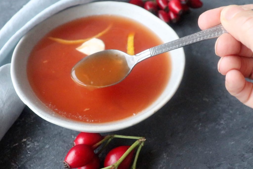 Rosehip Soup - Nyponsoppa: Swedish specialty - SimplyBeyondHerbs
