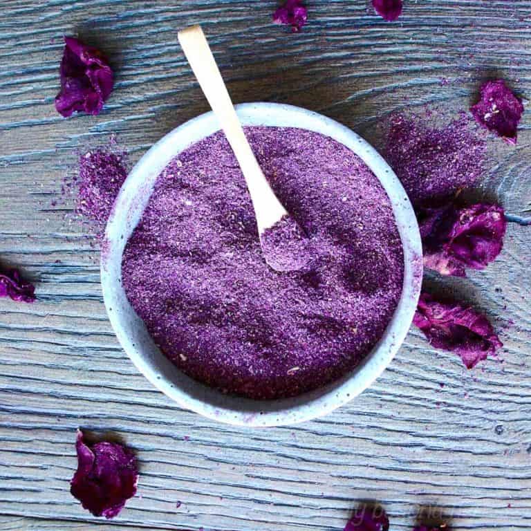 Make rose petal powder recipe for glowing skin - SimplyBeyondHerbs