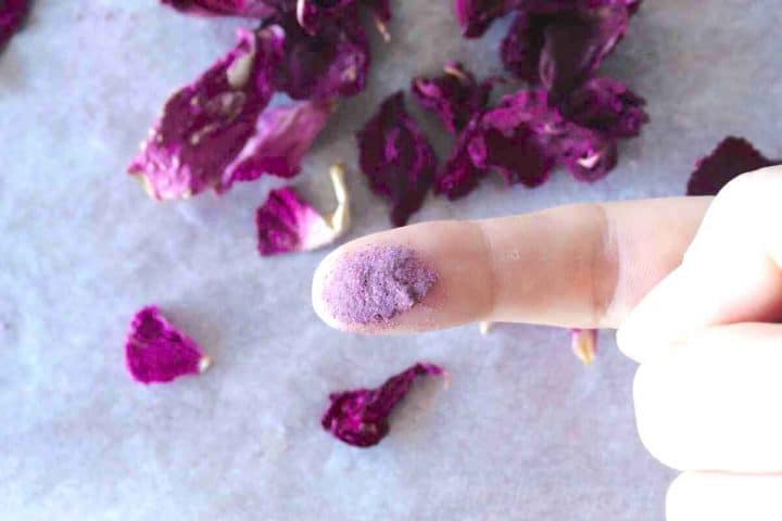 Make rose petal powder recipe for glowing skin - SimplyBeyondHerbs