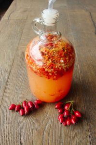 Rosehip Wine (and Mead) - SimplyBeyondHerbs