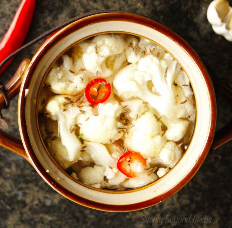 Fermented Cauliflower: Lacto-fermented with Probiotics - SimplyBeyondHerbs