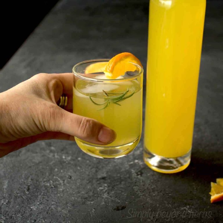Homemade Orange cordial recipe: Orange simple syrup - SimplyBeyondHerbs