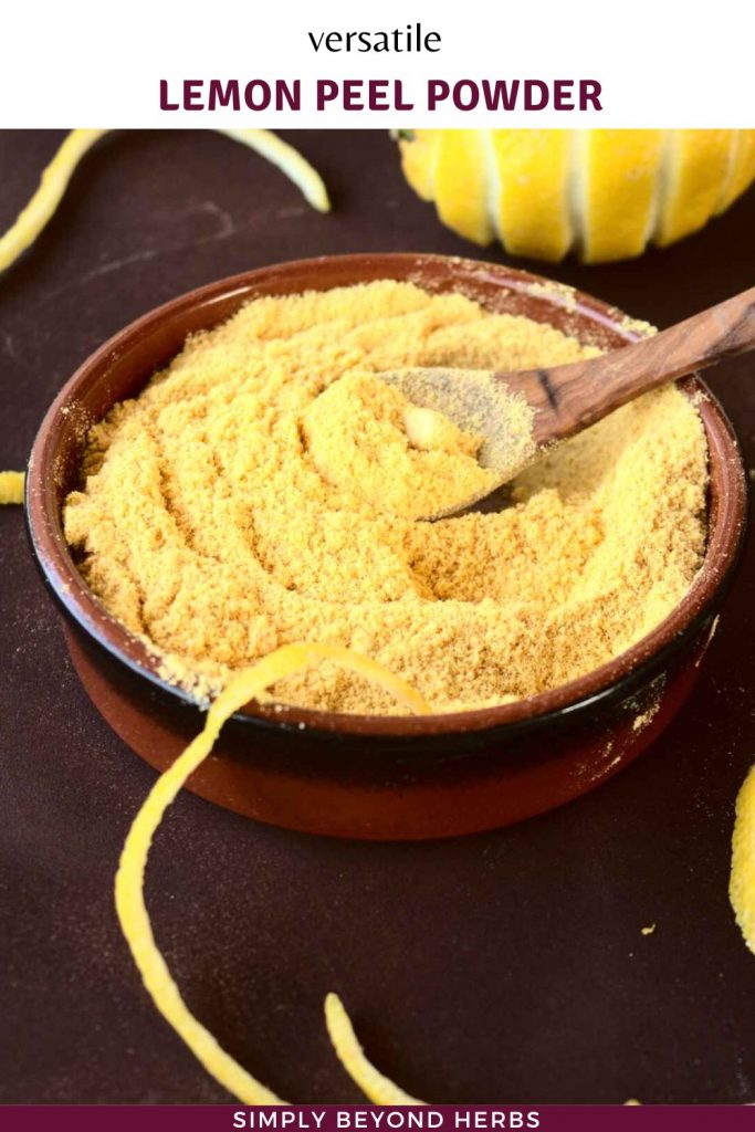 Dehydrated lemon powder from dried citrus peel and ways to use it ...