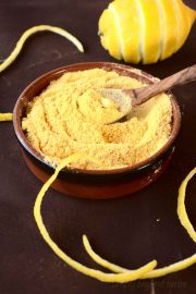 Dehydrated lemon powder from dried citrus peel and ways to use it ...
