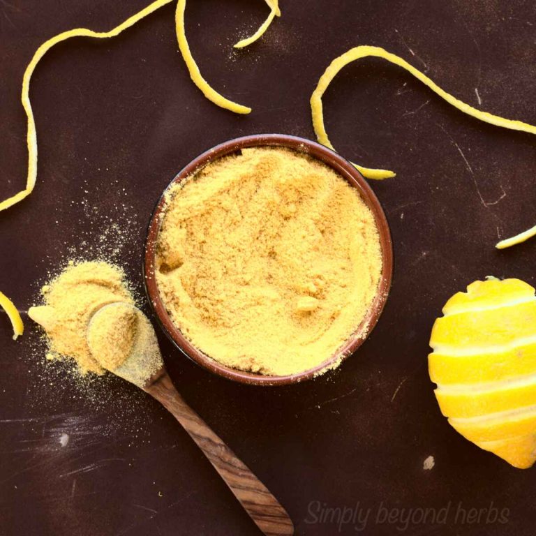 Dehydrated lemon powder from dried citrus peel and ways to use it ...