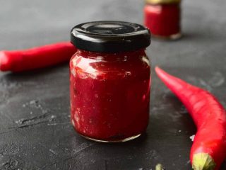 Sweet and spicy Red pepper jam recipe - SimplyBeyondHerbs