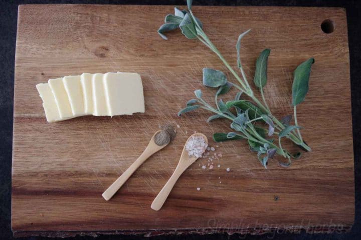 Easy Sage butter sauce - SimplyBeyondHerbs