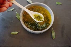 Easy Sage butter sauce - SimplyBeyondHerbs