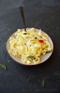 Quick sage pasta recipe - SimplyBeyondHerbs