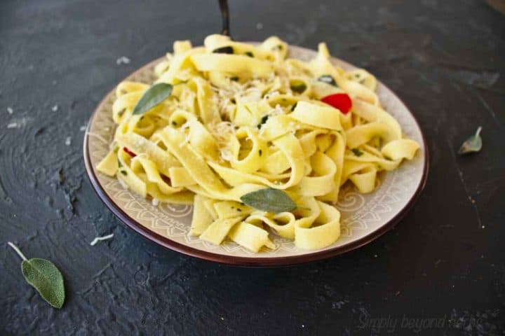 Quick sage pasta recipe - SimplyBeyondHerbs