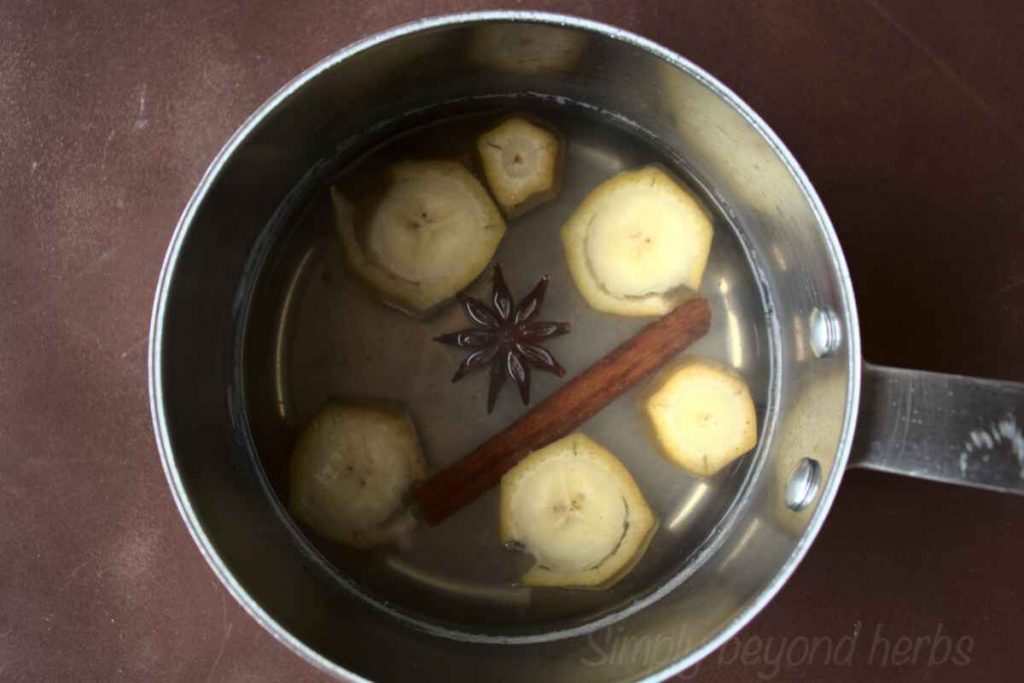Banana tea recipe for restful sleep - SimplyBeyondHerbs