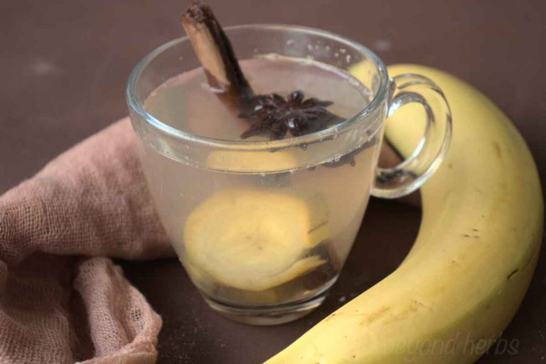 Banana tea recipe for restful sleep - SimplyBeyondHerbs