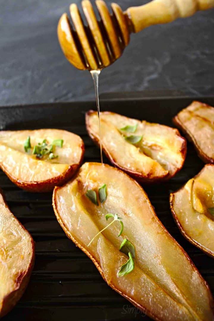 Easy Grilled pears recipe - SimplyBeyondHerbs