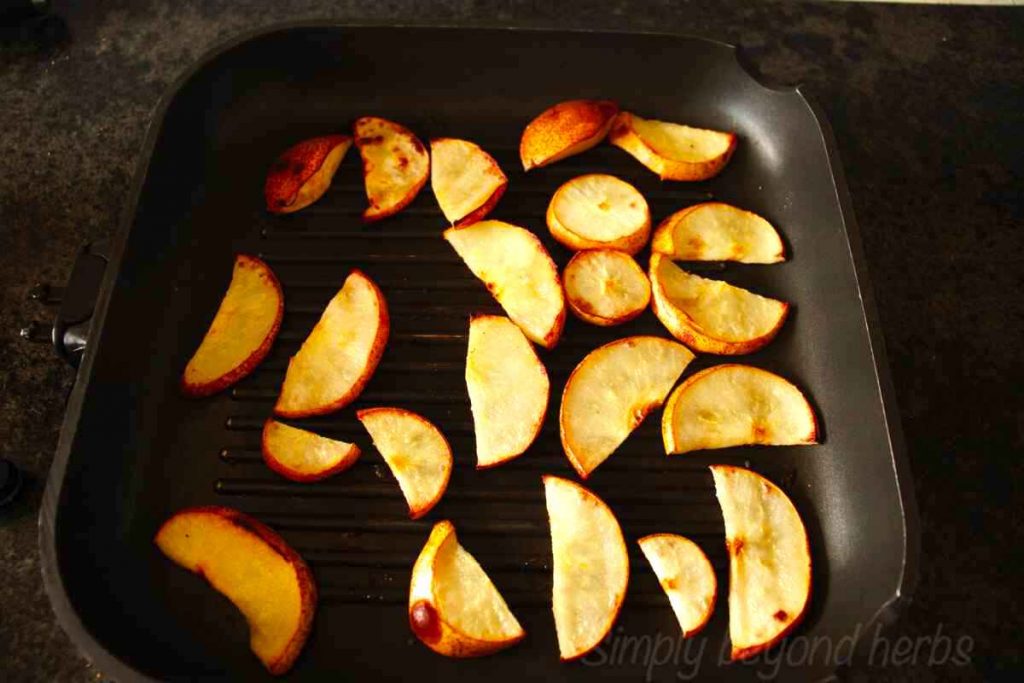 Easy Grilled pears recipe - SimplyBeyondHerbs
