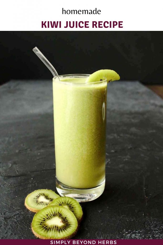 Kiwi juice recipe (with juicer or blender) - SimplyBeyondHerbs