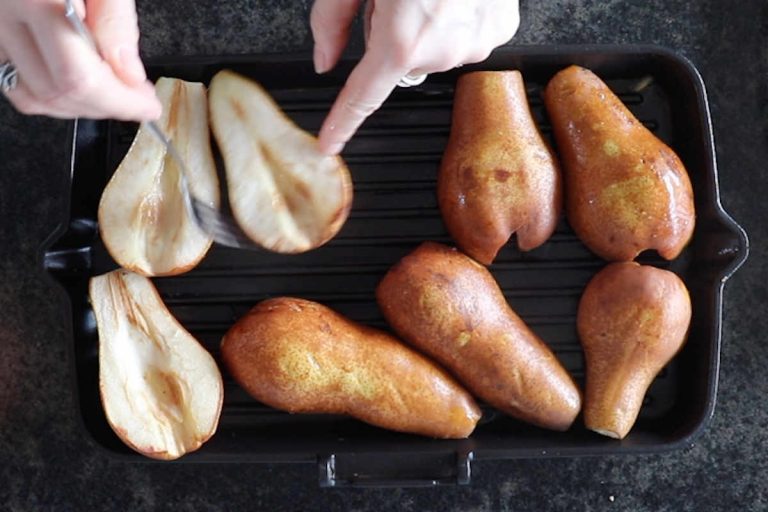Easy Grilled pears recipe - SimplyBeyondHerbs