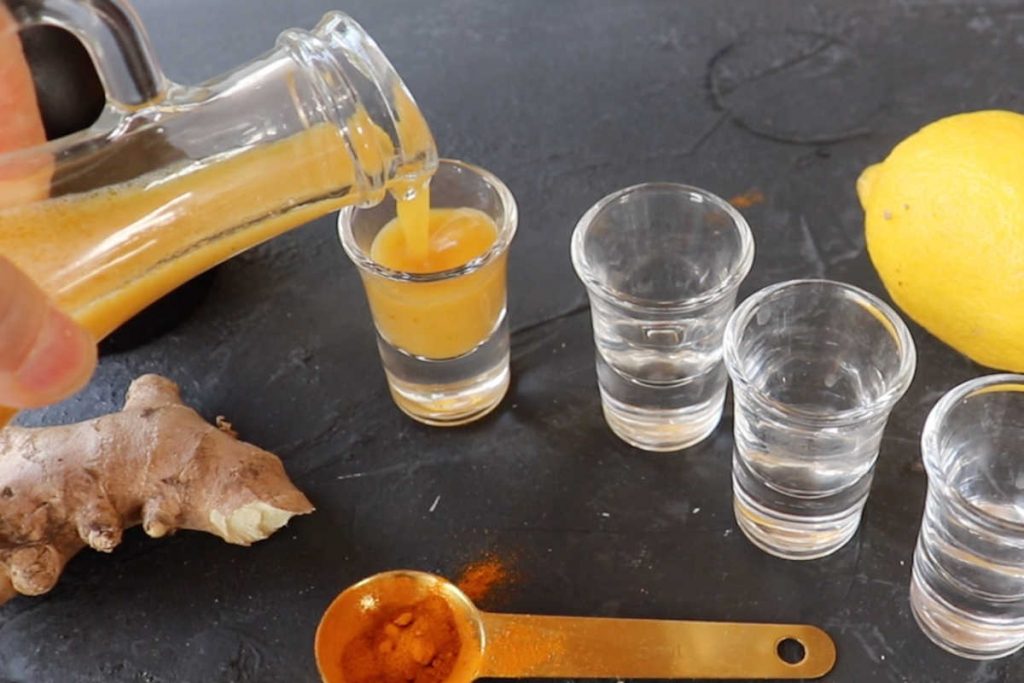 Lemon ginger turmeric shot recipe - SimplyBeyondHerbs