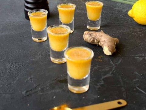 Lemon ginger turmeric shot recipe - SimplyBeyondHerbs