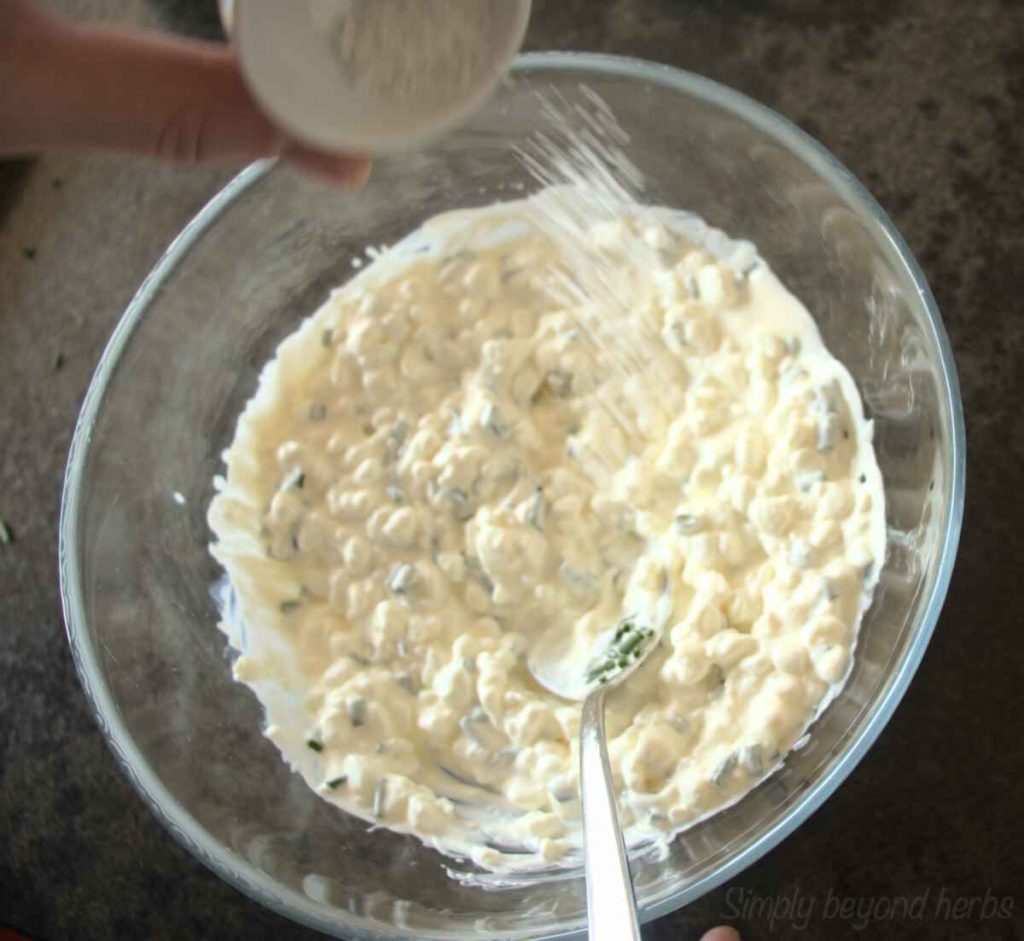 5 ingredients Sour Cream and Chive Dip Recipe - SimplyBeyondHerbs