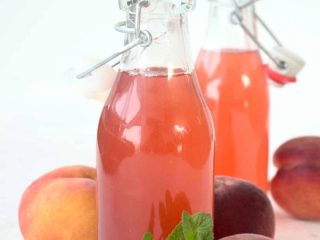 Easy Peach Syrup Recipe: Peach simple syrup - SimplyBeyondHerbs