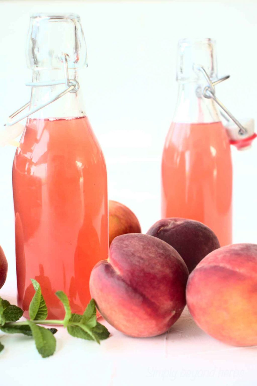 Easy Peach Syrup Recipe: Peach simple syrup - SimplyBeyondHerbs