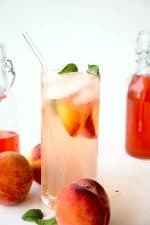 Refreshing Peach Water Recipe - SimplyBeyondHerbs