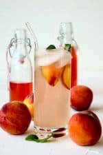 Refreshing Peach Water Recipe - SimplyBeyondHerbs