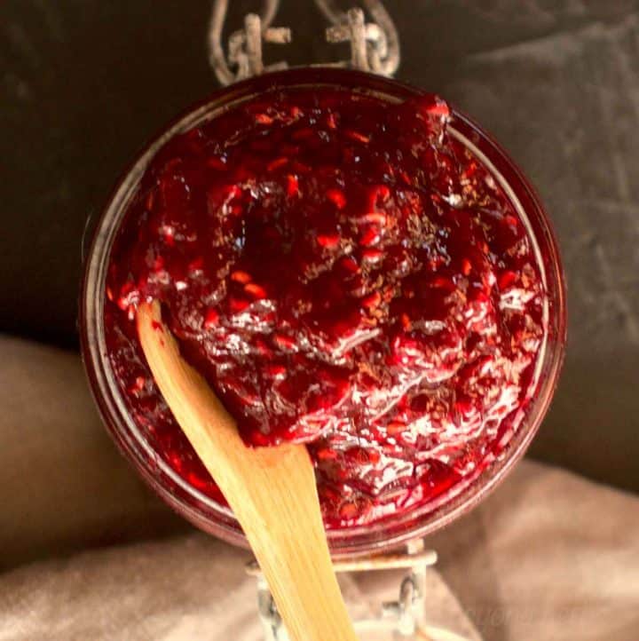 Rich Red Raspberry preserves without pectin. - SimplyBeyondHerbs