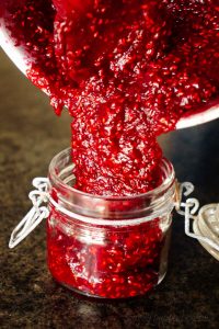 Rich Red Raspberry preserves without pectin. - SimplyBeyondHerbs
