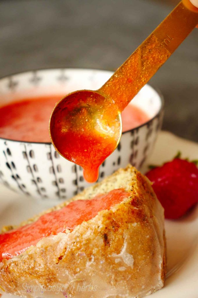Quick and Easy Strawberry Coulis recipe - SimplyBeyondHerbs