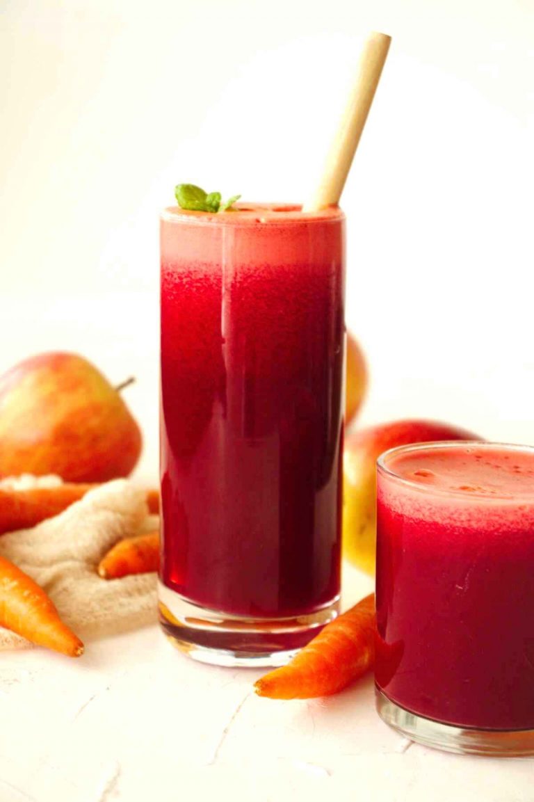 Best ABC Juice Recipe - Apple Beetroot Carrot juice - SimplyBeyondHerbs
