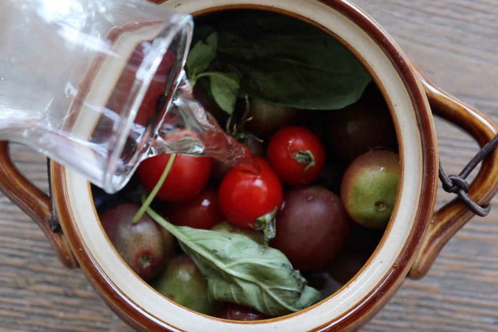 Probiotic-rich fermented Tomatoes with Basil. - SimplyBeyondHerbs